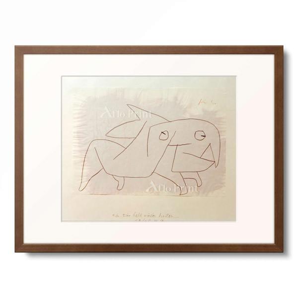 Klee, Paul 1879-1940."ein tier bald wieder heiter"(An animal, soon to ne merry again),1940, 64 (W 4)Chalk on paper on ca...