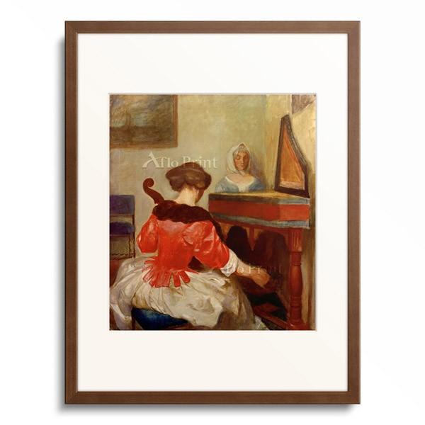Macke, August 1887-1914."Das Konzert, Kopie nach Gerard ter Borch" (The concert, copy after Gerard ter Borch), 1907.Oil ...