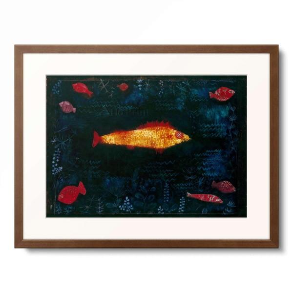 Klee, Paul,1879-1940,Swiss-German artist."Der goldene Fisch" (The golden fish), 1925.Oil and watercolour on paper, mount...