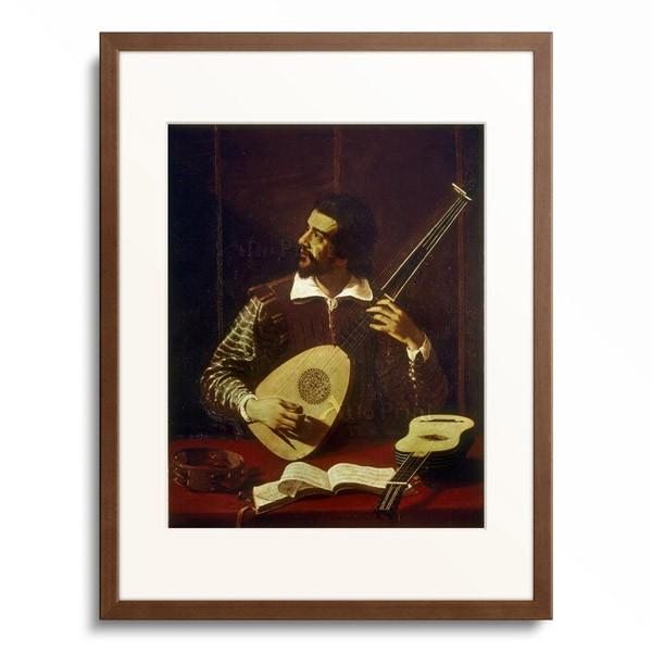 Caravaggio(born Michelangelo Merisi),1573-1610,attribution."Suonatore di tiorba"(Lute, Chitarrone).Oil on canvas, 119 × ...