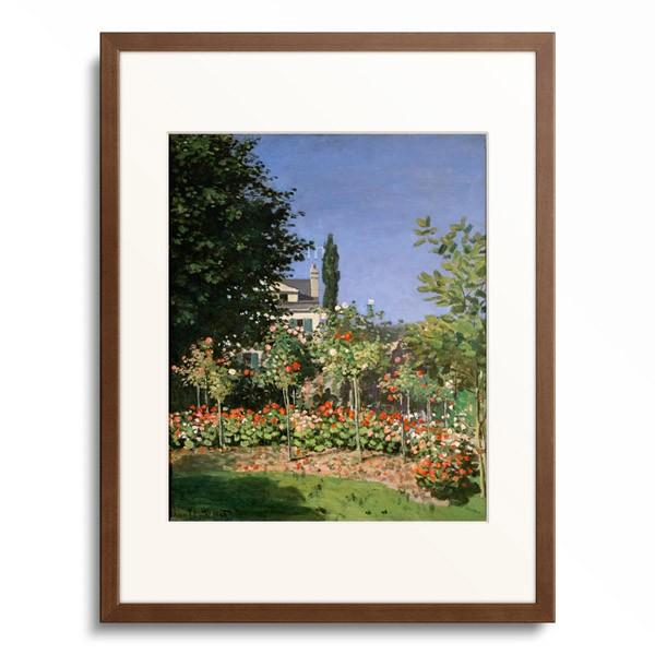 Monet, Claude 1840-1926."Jardin en fleurs" (in Sainte-Adresse, property of Lecadre), c. 1866.Oil on canvas, 65 × 54cm.Pa...