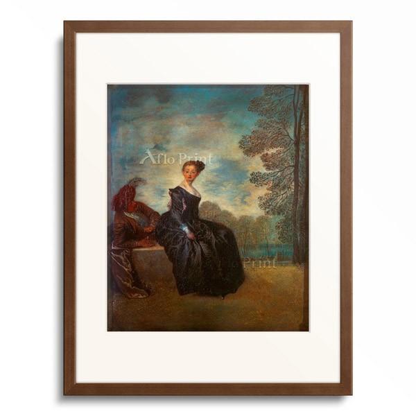 Watteau, Antoine 1684-1721."Pouting Woman" (Moody Woman),c. 1718.Oil on canvas, 42 × 34cm.St Petersburg, State Hermitage.