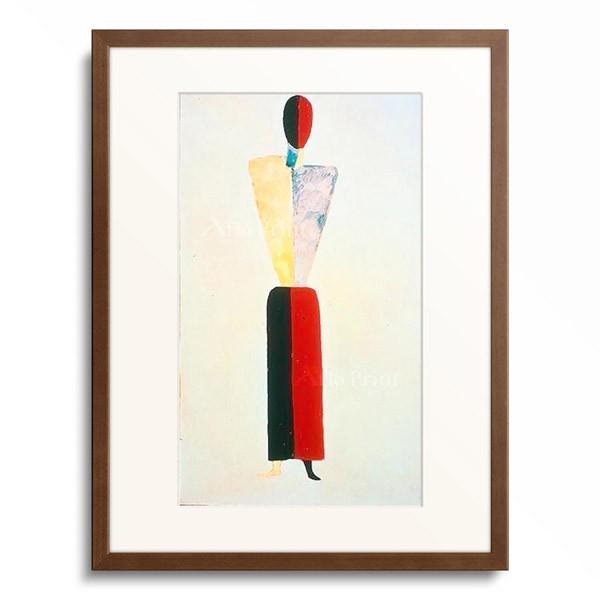 Malevich, Kasimir 1879-1935."The Girl. Figure on White".Painting.St Petersburg, Russian State Museum.