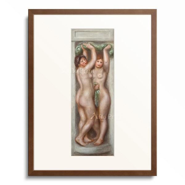 Renoir, Auguste 1841-1919."Panneaux decoratifs" (Caryatids),c. 1910.Oil on canvas, 130 × 45cm.Merion (Pa), the Barnes Fo...