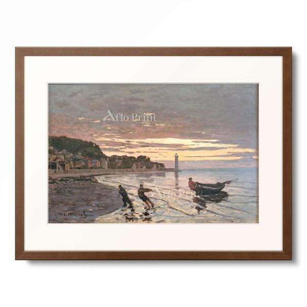 Monet, Claude 1840-1926."Halage d’un bateau, Honfleur" (Hauling in of a boat, Honfleur), 1864.Oil on canvas, 55.2 × 82.1...