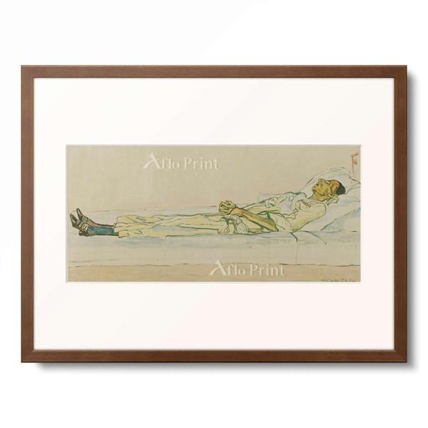 Hodler, Ferdinand 1853-1918."Dead Woman (Mme Valentine Darel) ",1915.(Valentine Gode-Darel, 1873-1915, from 1908 Hodler’...