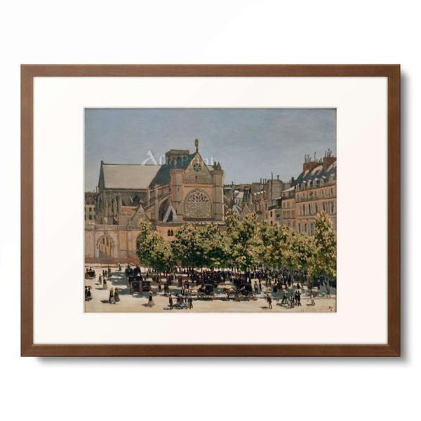 Monet, Claude 1840-1926."St. Germain l’Auxerrois", 1867.Oil on canvas, 79 × 98cm.Berlin, SMB, Nationalgalerie.