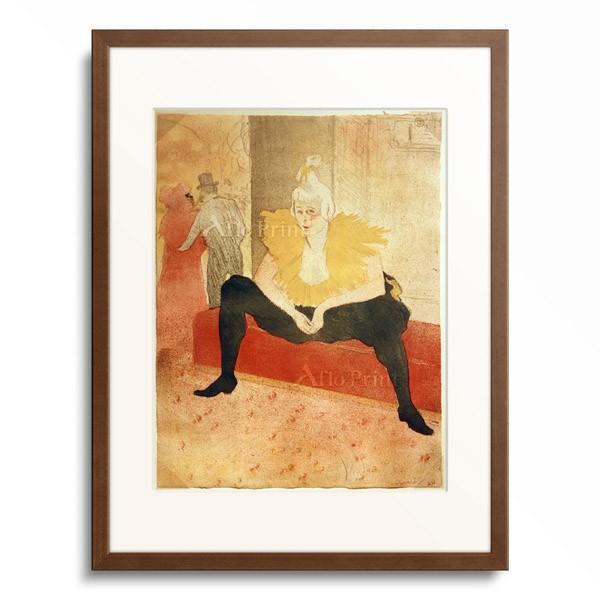 Toulouse-Lautrec, Henri de.French painter;Albi 24.11.1864 - Malrome Palace (Gironde) 9.9.1901. "La Clownesse, assise" (C...