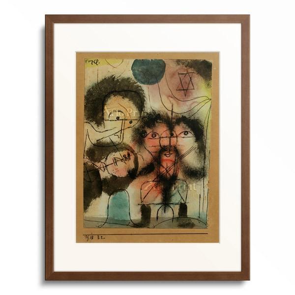 Klee, Paul; German painter. 1879-1940."Damonen", 1918.(Demons)Ink and watercolour on cardboard,10.5 × 9cm.Monte Carlo, p...