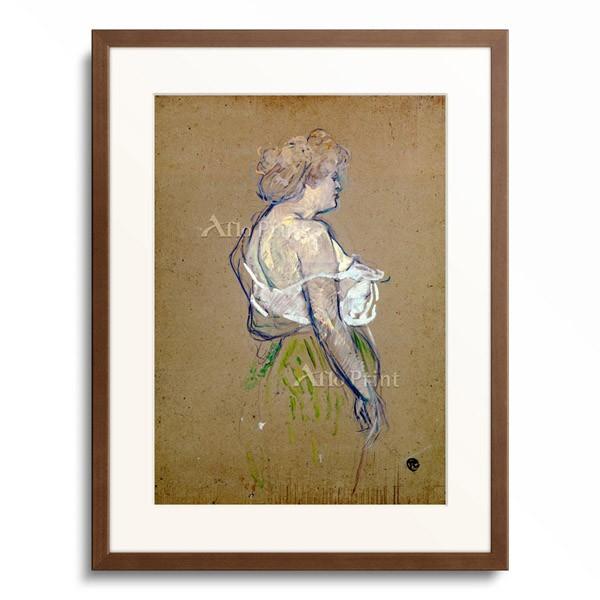 Toulouse-Lautrec, Henri de. 1864-1901."Mademoiselle Lucie Bellanger", 1896.Oil on cardboard, 80.7 × 60cm.Albi, Musee Tou...