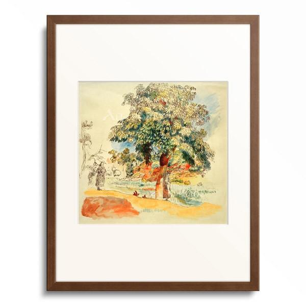Renoir, Auguste 1841-1919."Southern Landscape", c. 1885-1888.Watercolour, pen-and-ink, pencil,30.4 × 30.9 cm.Jan Krugier...