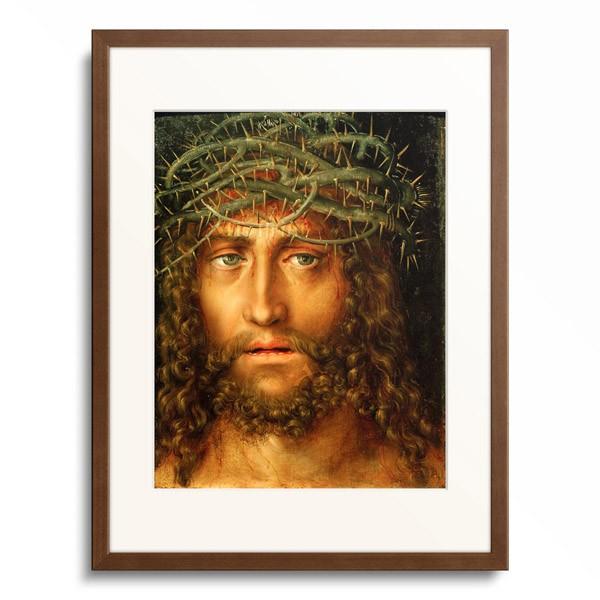 Cranach, Lucas the Elder, 1472-1553."Head of Christ with the Crown of Thorns".Wittenberg, c. 1520/25.Mixed media on wood...