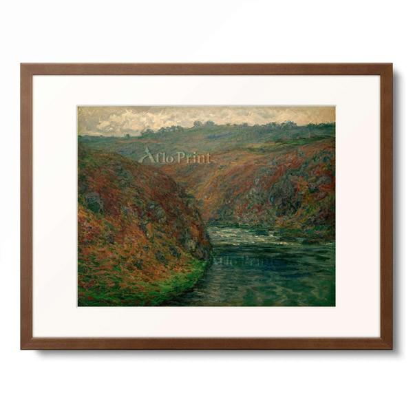 Monet, Claude 1840-1926."Vue de Creuse, temps sombre" (View of the Creuse in overcast weather), 1889.Oil on canvas, 73.5...