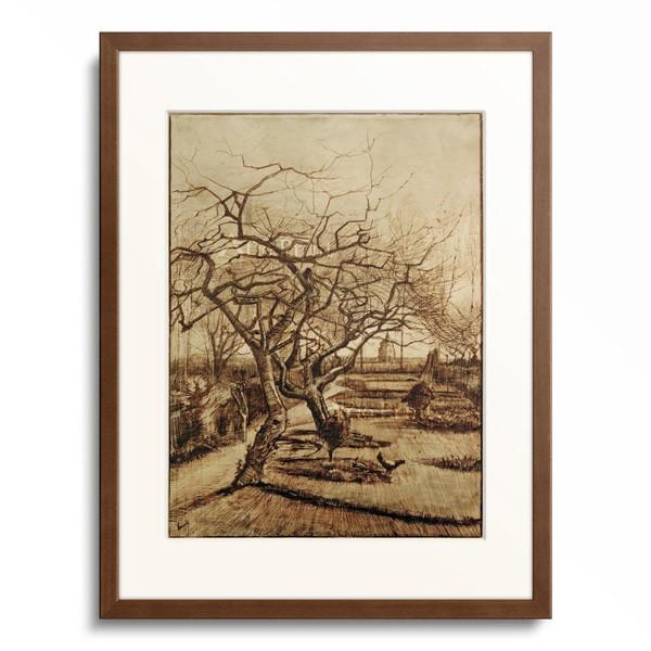 Gogh, Vincent van 1853-1890."Parsonage Garden in Nuenen",March 1884, Nuenen.Pen in brown ink, heightened with white,51.5...