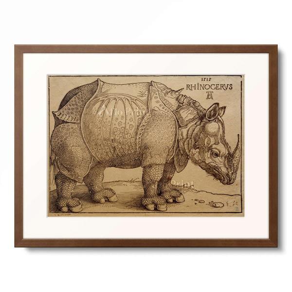 Durer, Albrecht. 1471-1528."The Rhinoceros", Nuremberg, 1515.Woodcut on paper, 21.3 × 29.5 cm.Gift of Junius S. Morgan, ...