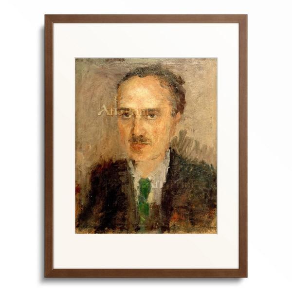 Modigliani, Amedeo 1884-1920."Man with Moustache", 1900.Oil on cavnas, 50 × 40.5cm.Private collection.WARNING! THIS PAIN...