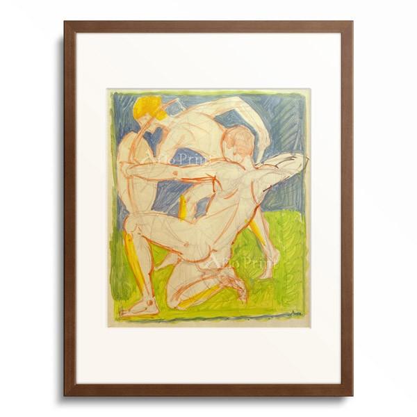 Macke, August 1887-1914."Bogenschutze" (Archer), 1911.Watercolour and indelible pencil,26.2 × 19.8 cm.Private Collection.