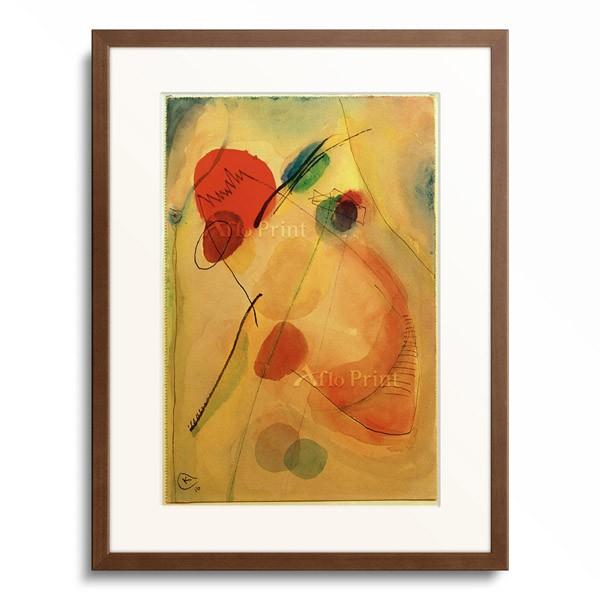 Kandinsky, Wassily 1866-1944."Untitled", 1916.Watercolour and ink on paper, affixed on paper, 23,8 × 15.9 cm.Foundation ...