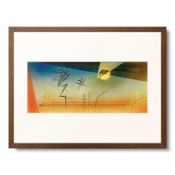 Kandinsky, Wassily Russian artist. 1866-1944."Upwards zigzag", June 1928.Watercolour and gouache on paper glued on cardb...