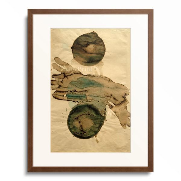 Victor Hugo; French poets. 1802-1885."Taches" (patches), 1853/55.Spots and imprints of a circular stencil in brown and b...