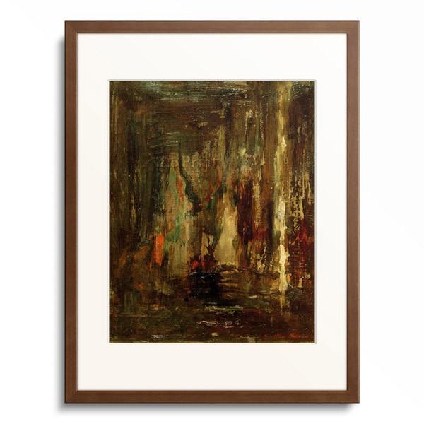 Moreau, Gustave1826-1898,French painter."Esquisse pour ‘Oedipe voyageur'(Sketch for: The voyages of Oedipus),c.1888.Oil ...