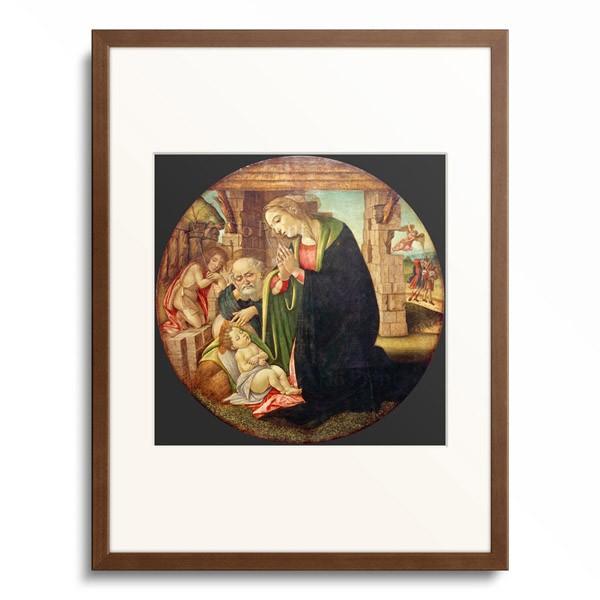 Workshop of Botticelli, Sandro (born Alessandro Filipepi), 1444/45-1510."Adoration of the Christ Child with John the Bap...