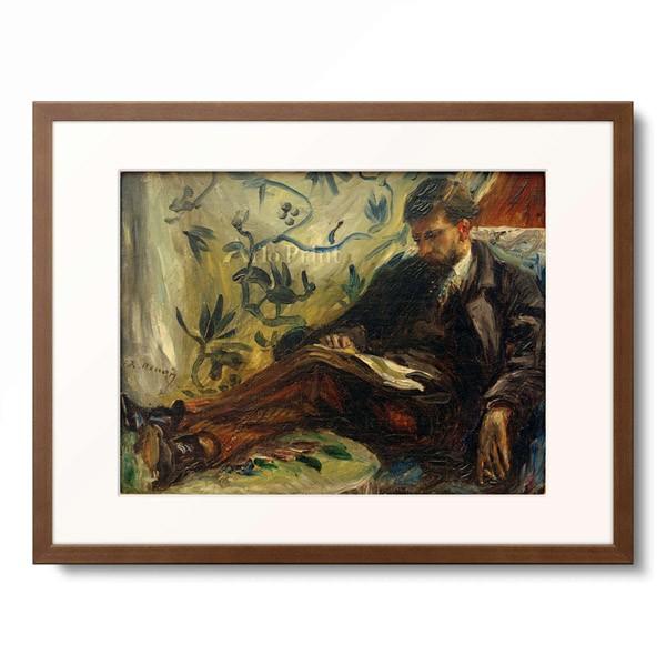 Maitre, Edmond; French musician, art collectors and patrons.Bordeaux 1840 - Paris 1898.- "Portrait d’homme etendu sur un...