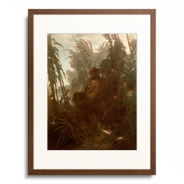 B|cklin, Arnold 1827-1901."Pan im Schilf", (Pan in the Reeds),1859.Oil on canvas, 199.7 × 152.6cm.Munich, Neue Pinakothek.