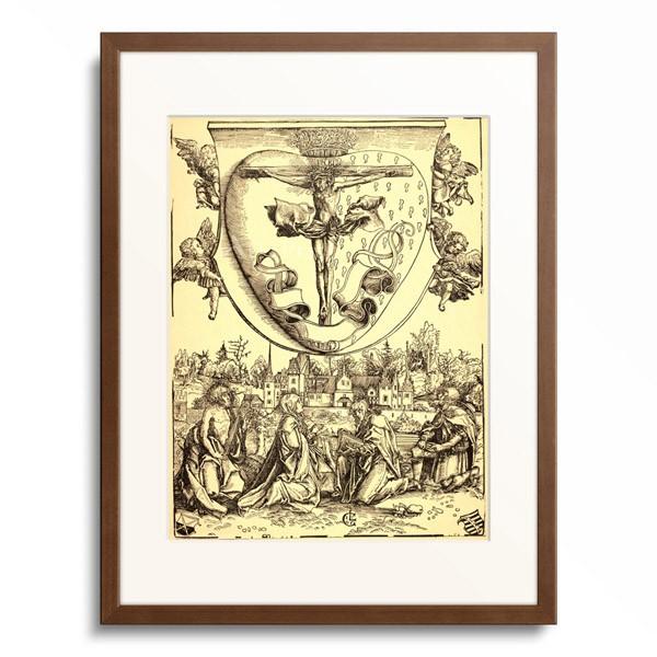 Cranach, Lucas the Elder 1472-1553."The Extolment of Jesus’ Heart", 1505.Woodcut, 38 × 28.4cm.