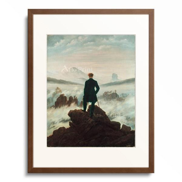 Friedrich, Caspar David 1774-1840."Der Wanderer ueber dem Nebelmeer", (The Wayfarer above a Sea of Fog), c. 1818.Oil on ...