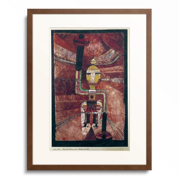 Klee, Paul 1879-1940."Der gro~e Kaiser, zum Kampf ger}stet"(The Great Emperor, ready for Battle), 1921.Oil drawing and w...