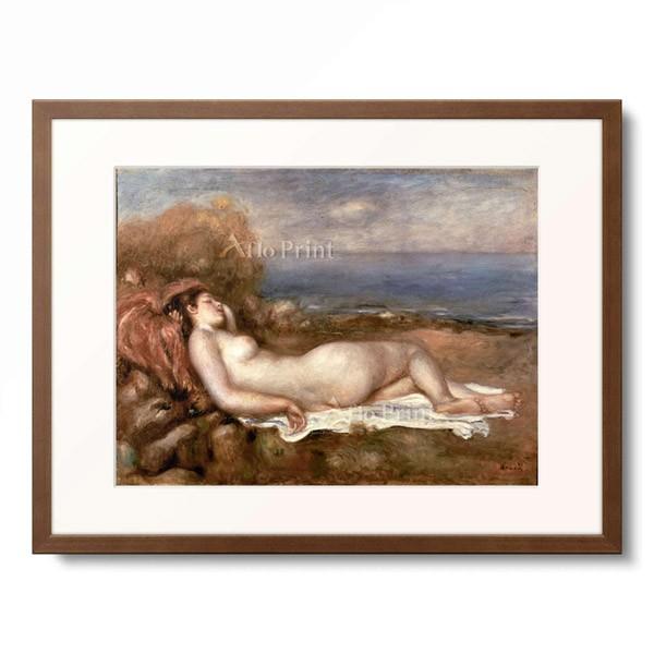 Renoir, Auguste 1841-1919."Baigneuse couchee au bord de la mer".Painting.Winterthur, Oskar Reinhart Collection.