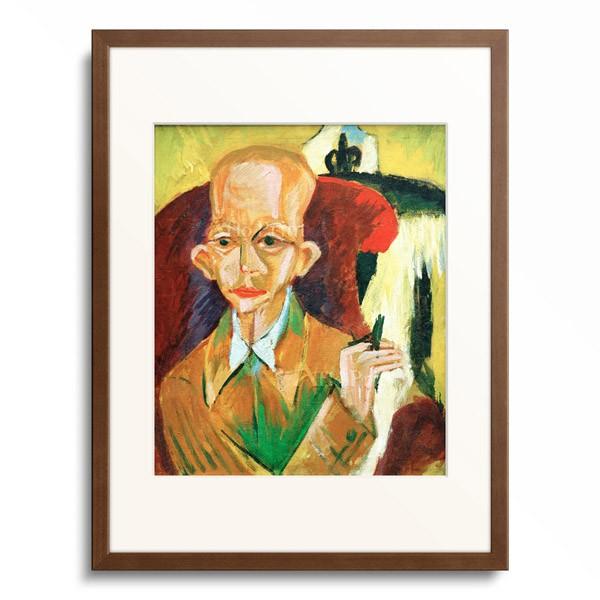 Schlemmer, Oskar Painter, sculptor and stage designer Stuttgart 4.9.1888 - Baden-Baden 13.4.1943."Portrait of Oskar Schl...