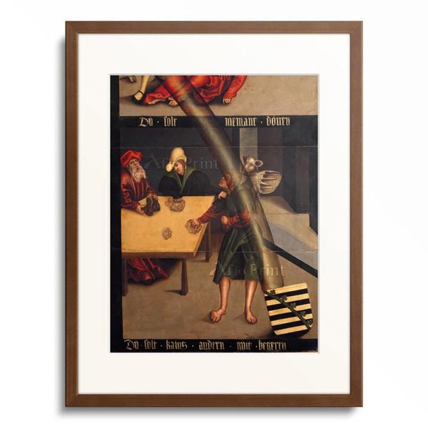 Cranach, Lucas the Elder 1472-1553."10th Commandment: Thou shalt not covet thy neighbour’s house…". From the "Table of t...