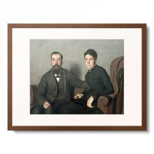 Vallotton, Felix Swiss painter and graphic artist Lausanne 28.12.1865 - Paris 29.12.1925.- "Portrait des parents de l’ar...