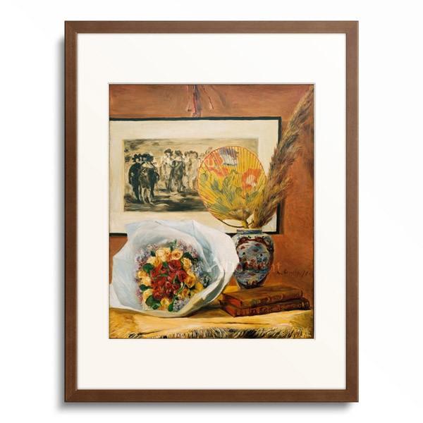 Renoir, Auguste;French painter; 1841-1919."Nature morte au bouquet et a l’eventail" (Still life with bouquet and fan), 1...