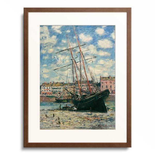 Monet, Claude 1840-1926."Bateau echoue a Fecamp" (Ship laid down the keel, Fecamp), 1881.Oil on canvas, 82 × 60cm.Tokyo,...