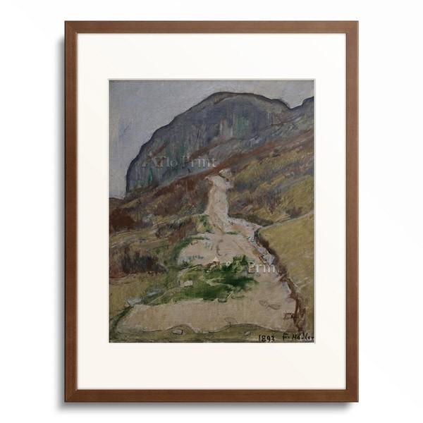 Hodler, Ferdinand 1853-1918."Path on Mount Saleve", 1893.Oil on canvas, 44.5 × 35.5cm.Bequest of Dr. Ch. Aeschimann.