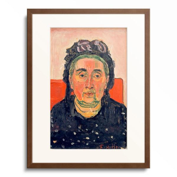 Hodler, Ferdinand 1853-1918."Paulette Gode-Magin",1908/11.Oil on canvas, 45 × 29cm.Duebi Mueller Foundation,Soleure, Mus...