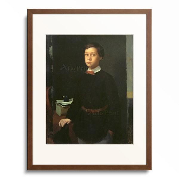 Degas, Edgar 1834-1917."Portrait de Rene de Gas" (Rene de Gas with books and inkpot), c. 1855.(Rene de Gas, Paris 1845 -...