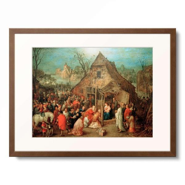 Brueghel, Jan the Elder 1568-1625."The Adoration of the Three Kings".1600.Oil on copper, 25.8 × 35.1cm.Antwerp, Kgl. Mus...