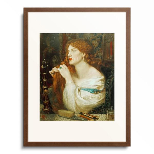Rossetti, Dante Gabriel 1828-1882."Fazio’s Mistress (Aurelia) ", 1863.(After a poem by Fazio degli Uberti, 1326-1360, to...