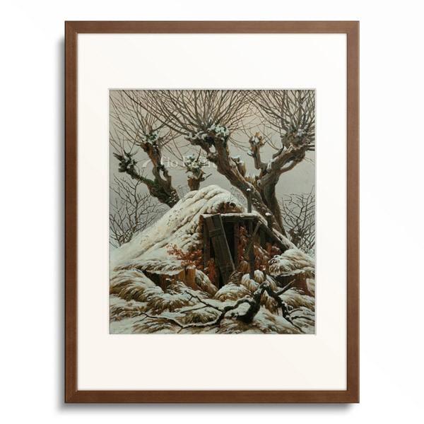 Friedrich, Caspar David 1774-1840."Snow-covered hut", 1827.Oil on canvas, 31 × 25cm.Inv. NG 9/60Berlin, SMB, Nationalgal...