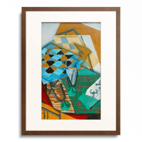 Gris, Juan 1887-1927."The Chess Board", 1914.Oil on canvas with paper collage,61 × 38cm.Steegmann Collection.