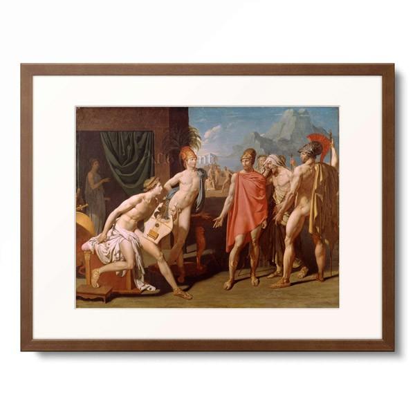Ingres, Jean-Auguste-Dominique 1780-1867."Achilles receives Agamemnon’s Messengers", 1801.Oil on canvas, 110 × 155cm.Par...
