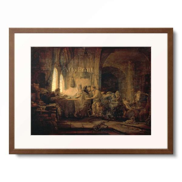 Rembrandt, Harmensz van Rijn 1606-1669."The Parable of the Workers in the Vineyard", 1637.(Matthew 20,1-16).Oil on wood,...