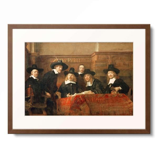 Rembrandt, Harmensz van Rijn 1606-1669."Die Staalmeesters" (The syndicate of cloth merchants), 1662. (f. l. t. r.: Jacob...