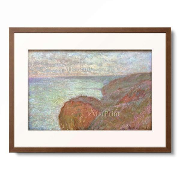 Monet, Claude 1840-1926."Sur la Falaise pres Dieppe, ciel nuageux" (Chalk Cliffs near Dieppe, cloudy sky), 1897.Oil on c...