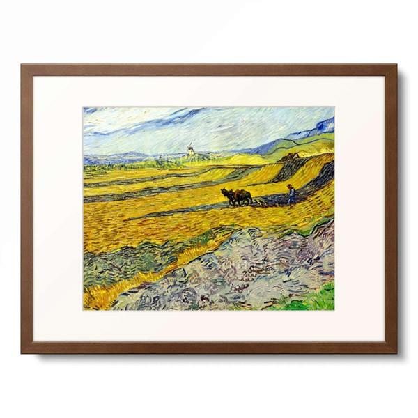 Gogh, Vincent van 1853-1890."Enclosed Field with Ploughman",Saint-Remy-de-Provence, September/October 1889.Oil on canvas...