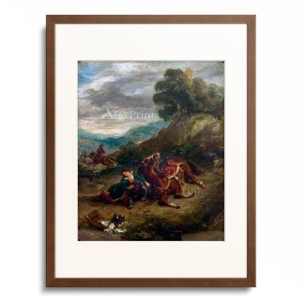 Byron, George Gordon Noel, Lord; English poet; 1788-1824.Piece: Lara (Versepos, 1814).- "La mort de Lara" (The Death of ...